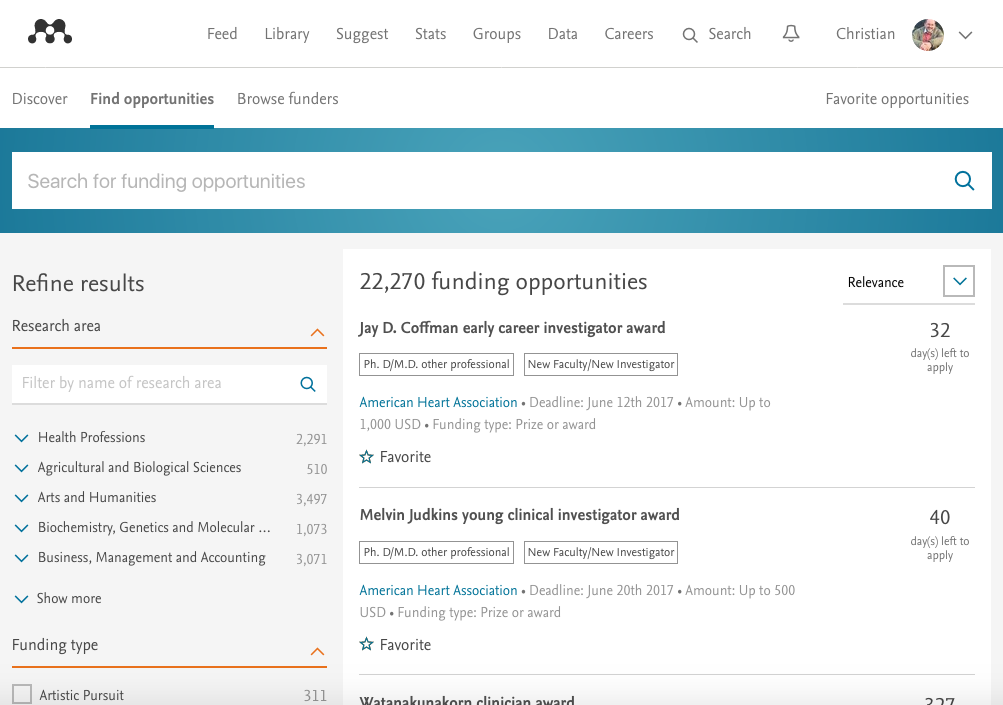 Introducing Mendeley Funding – Mendeley Blog